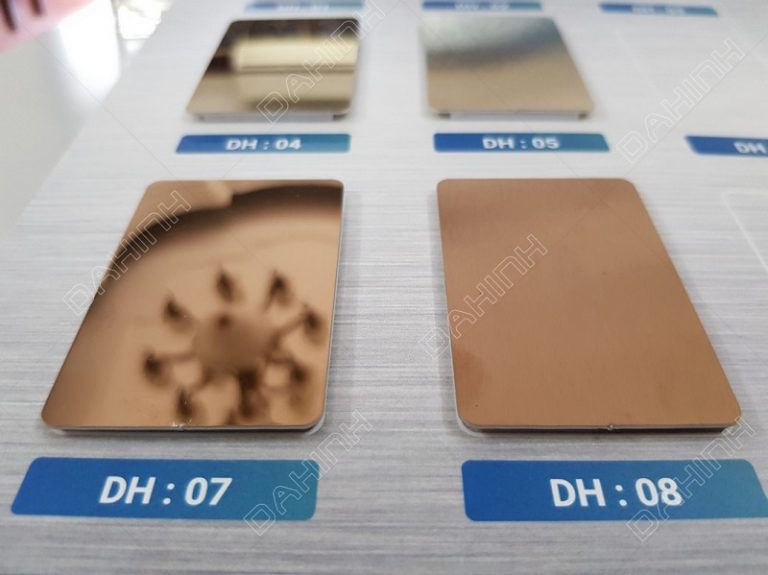 6 màu mạ PVD inox tiêu biểu nhất tại Lò mạ Đa Hình